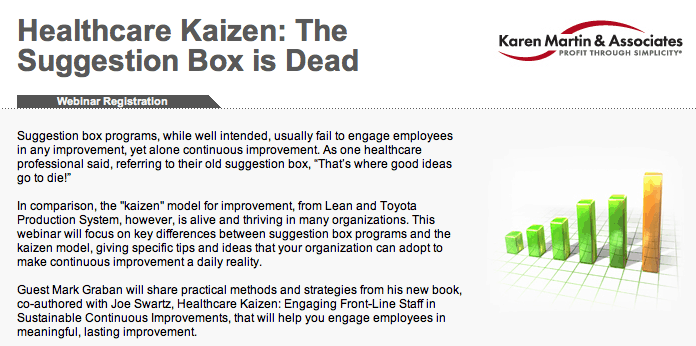 Free Webinar August 21 - From Suggestion Boxes to Kaizen – Lean Blog