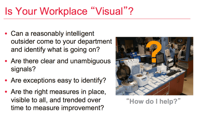Moving from "Visuals" to "Visual Management" and to Broader Lean ...