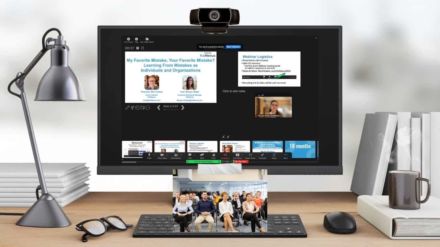 Experimenting with an "Audience View" for KaiNexus Webinar Presenters ...